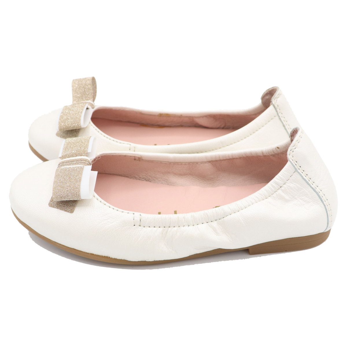 Balerini albi din piele moale Unisa - Colorada