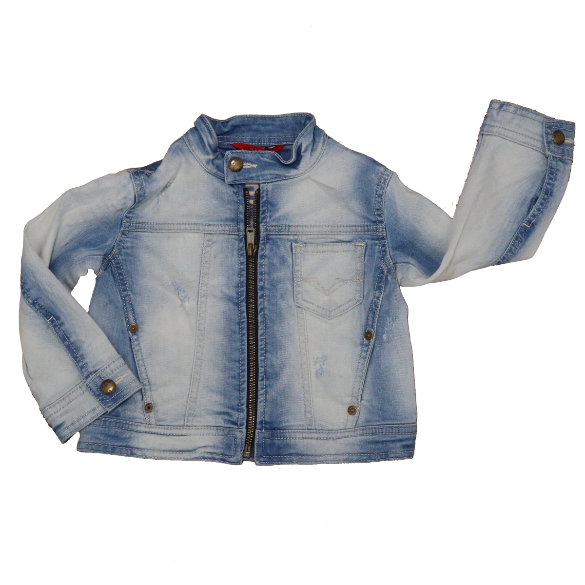 Geacă de blugi cu fermoar Guess - Colorada